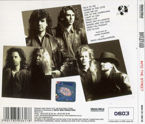 BOULEVARD - Into The Street (1990) [remastered] - Download rock music free